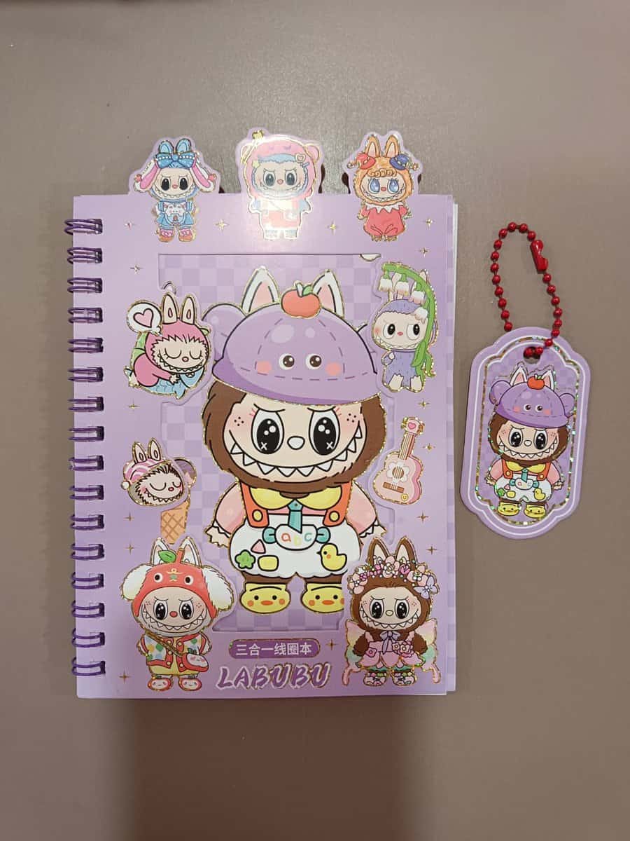 拉布布贴纸书 Labubu Sticker Notebook - Ah Mok Shop