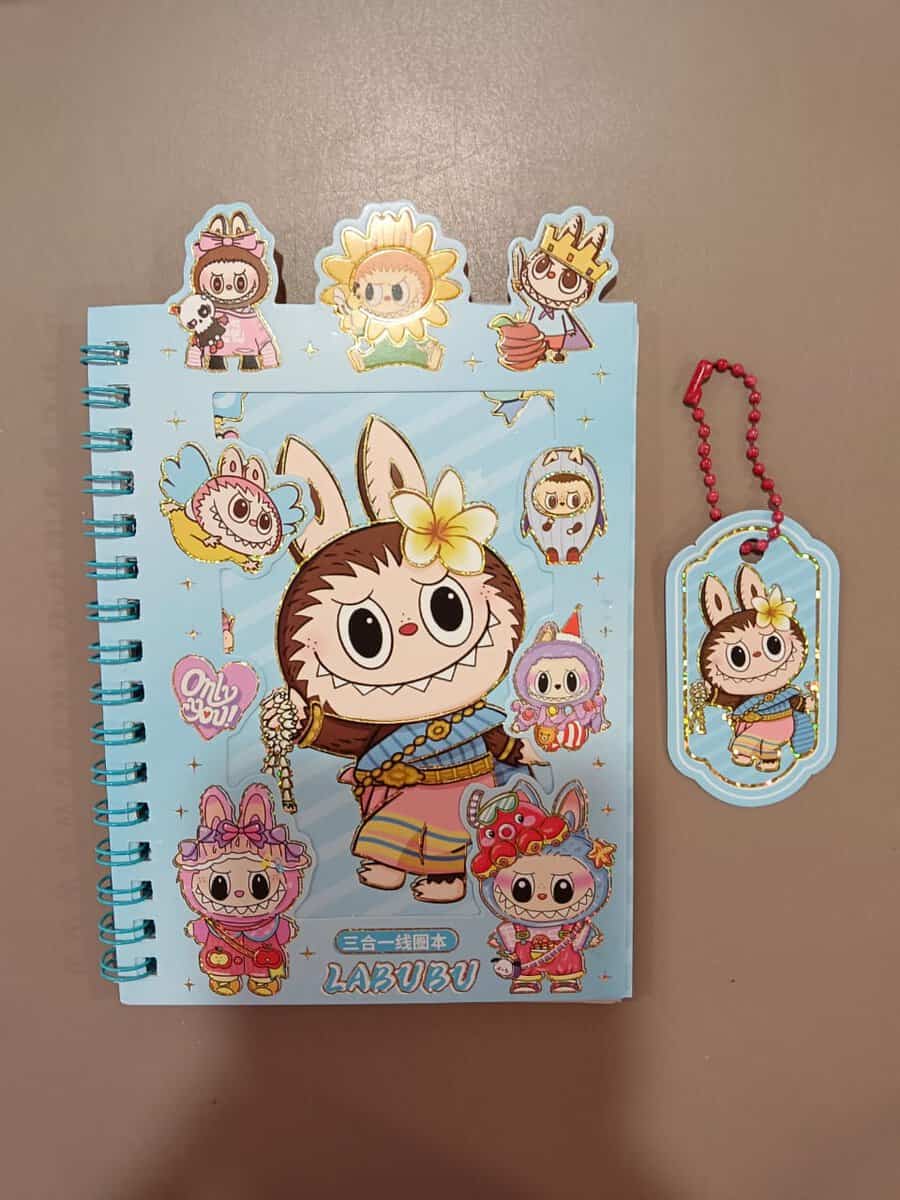 拉布布贴纸书 Labubu Sticker Notebook - Ah Mok Shop